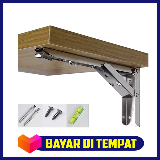 Engsel Siku Stainless Load 65kg 12 Inch 2 PCS / Folding Bracket ...