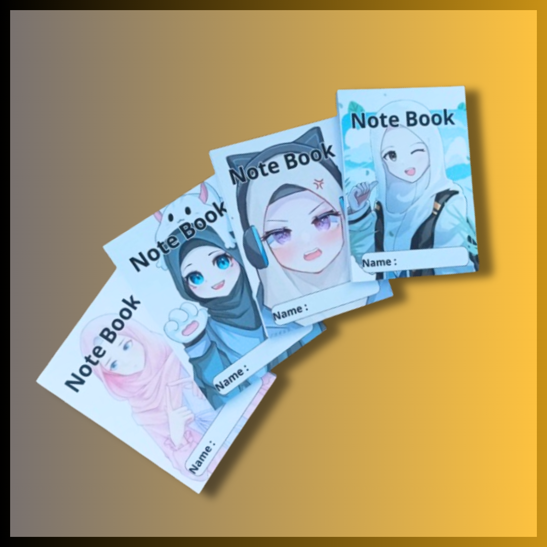 Note book kosongan / Blank Book Hijab kartun Aestetik | Lazada Indonesia