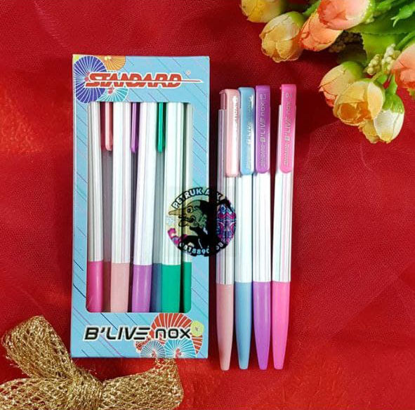 [PAK] PULPEN STANDARD B'LIVE NOX 0.3 MM HITAM (12 PCS)* | Lazada Indonesia