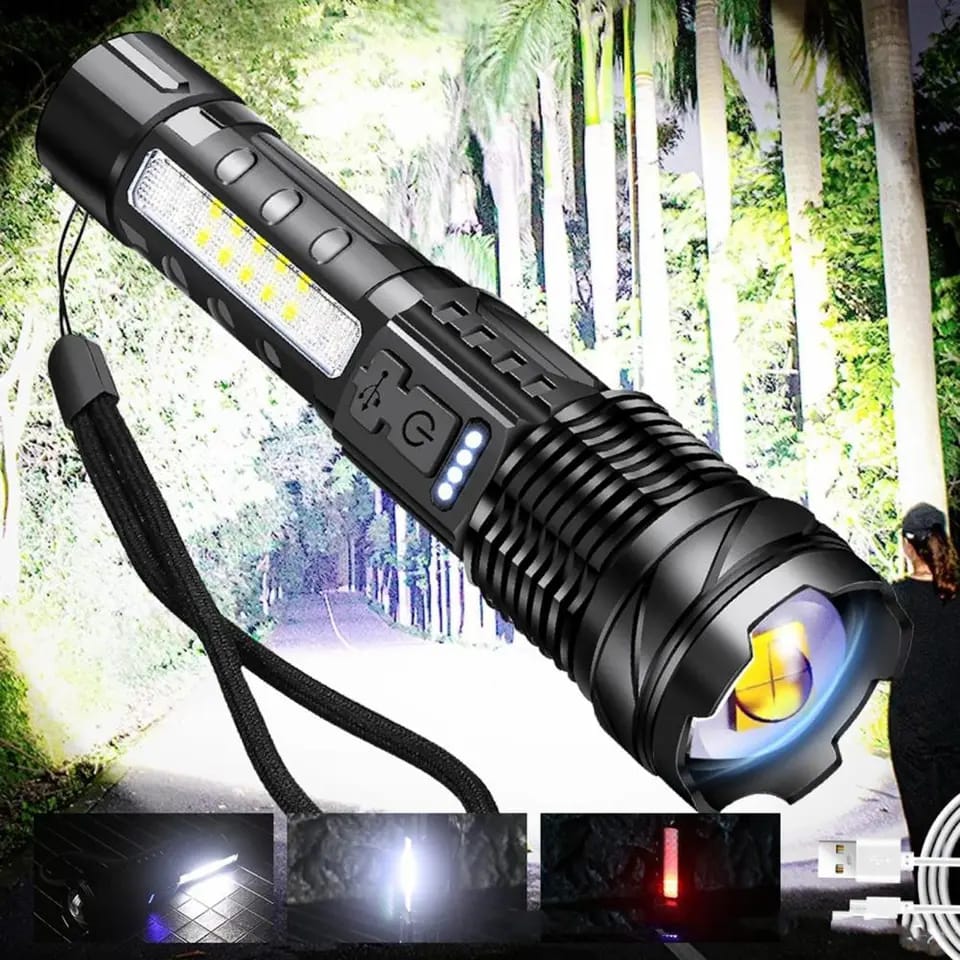 SENTER SWAT POLICE TERBAIK / SENTER LED RECHARGEABLE / SENTER CAS USB ...
