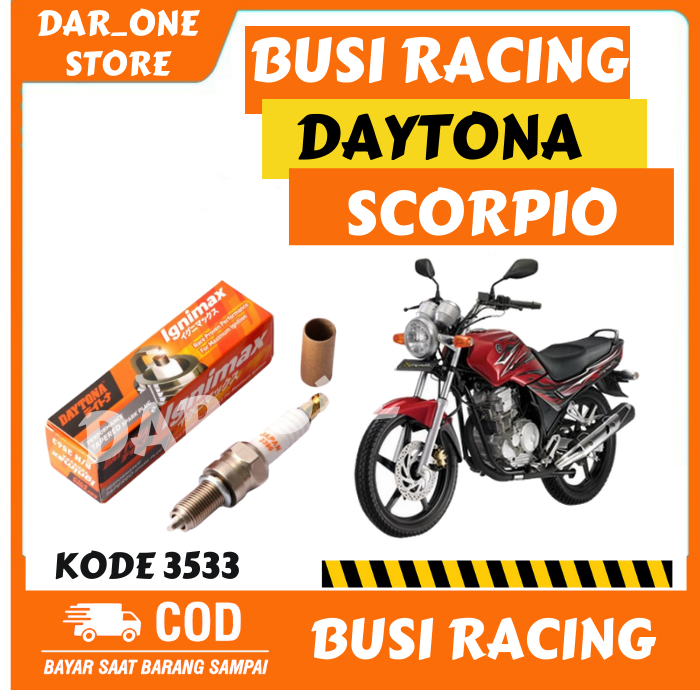 BUSI DAYTONA RACING ORIGINAL YAMAHA SCORPIO IRIDIUM 3533 | Lazada Indonesia