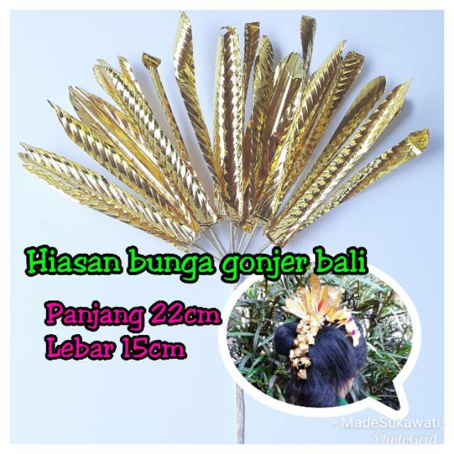 Bunga Gonjer Emas penari adat bali High Quality | Lazada Indonesia
