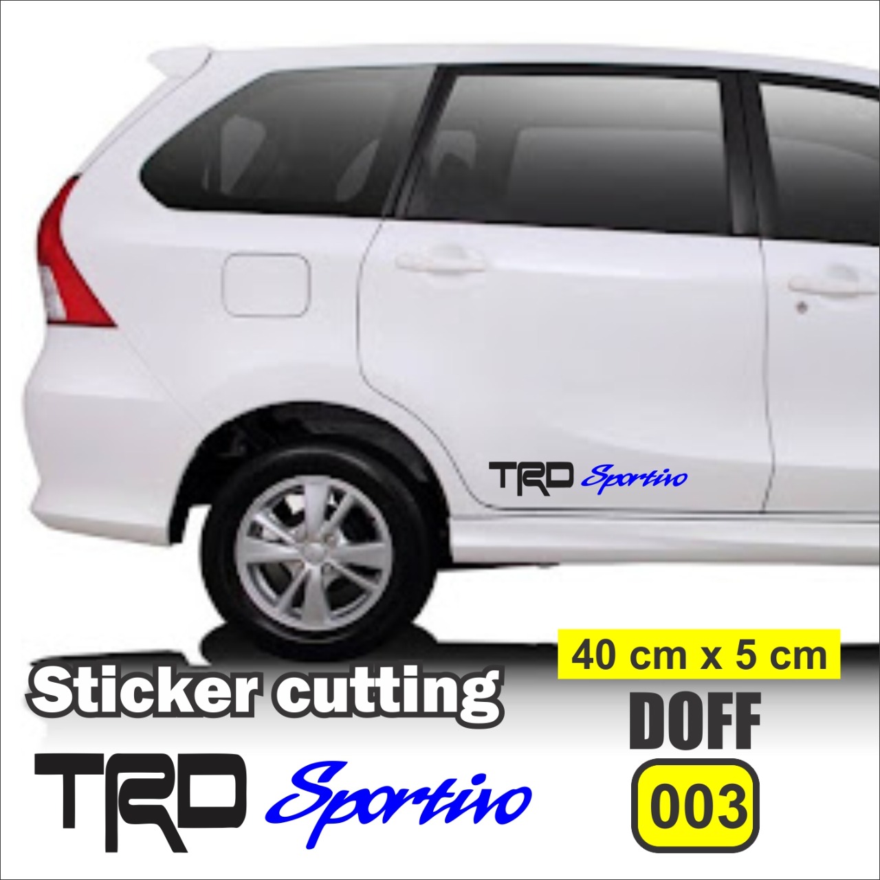 Stiker TRD Sportivo Toyota Fortuner Kijang Avanza Ayla Calya Sticker ...