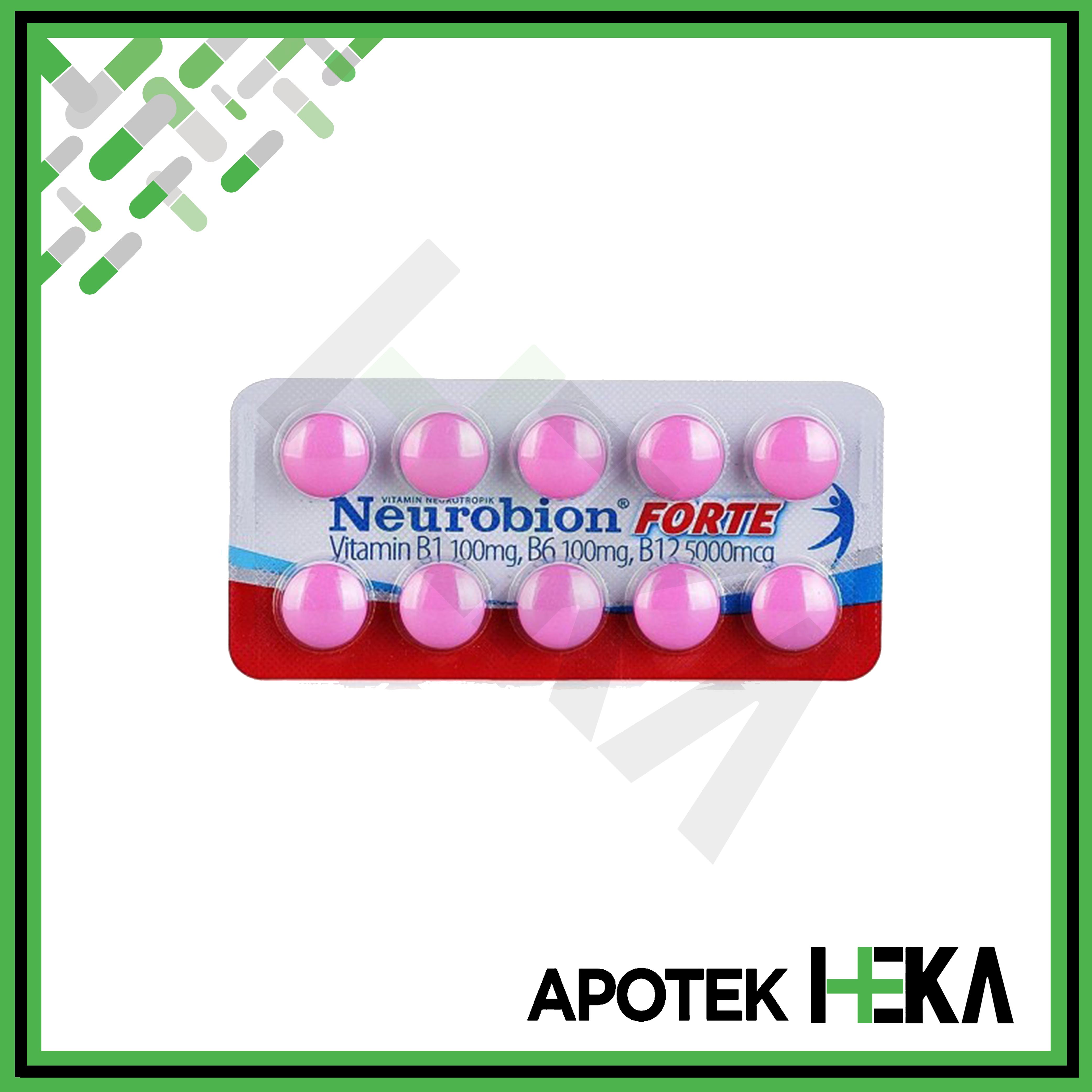 Neurobion Forte CT Strip Isi 10 Tablet - Suplemen Sistem Syaraf | Lazada Indonesia