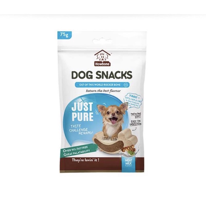 Howbone Just Pure Meat & Milk Flavoured Rocker Bone 75gr | Lazada Indonesia
