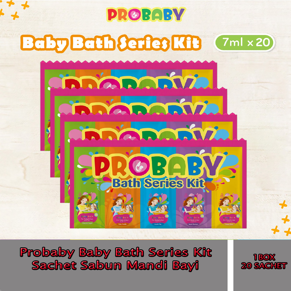 Probaby Baby Bath Series Kit Sachet Sabun Mandi Bayi Kemasan Ekonomis 1 ...
