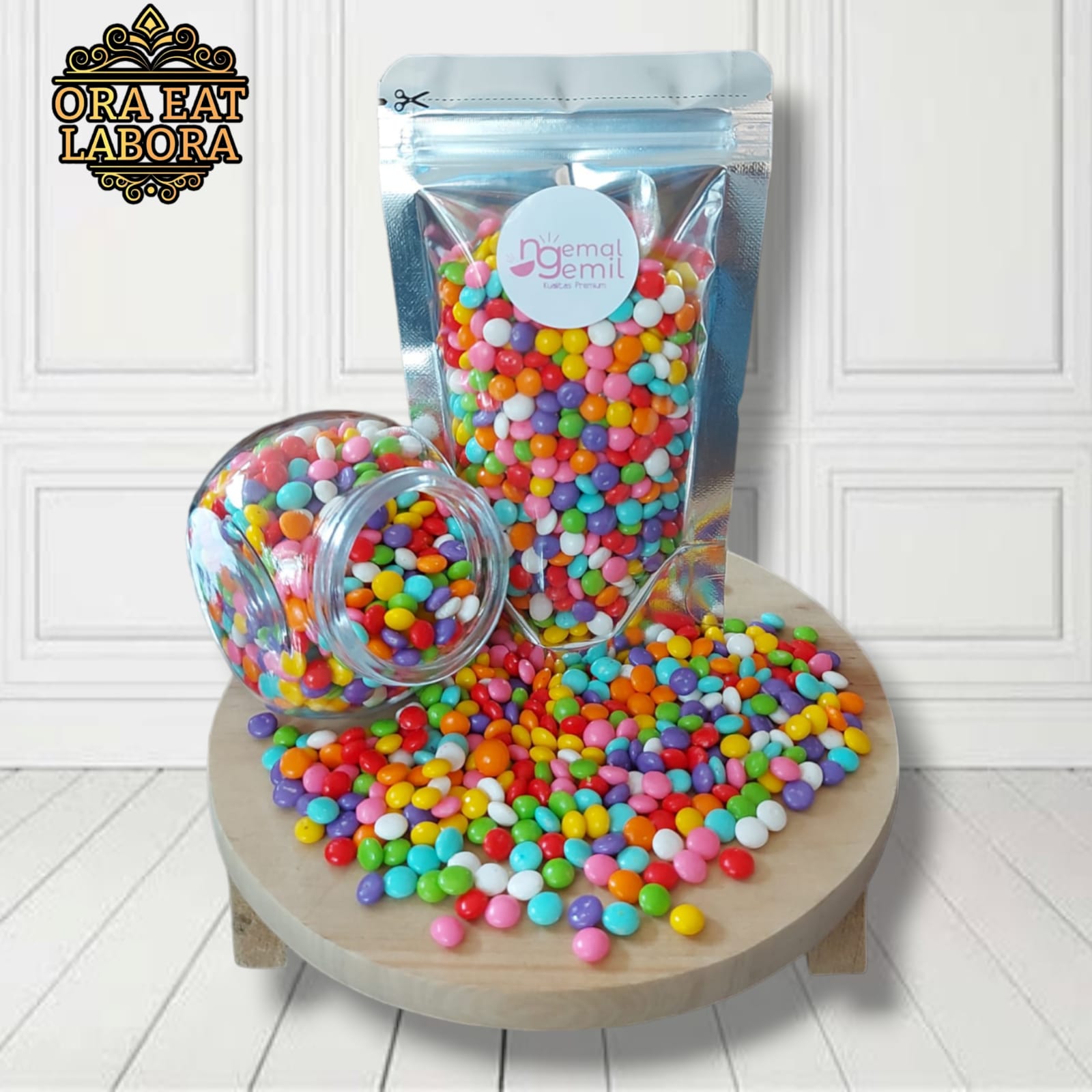 Chocochips Pipih Warna Warni Chocochips Bulat Rainbow Sprinkle Topping ...