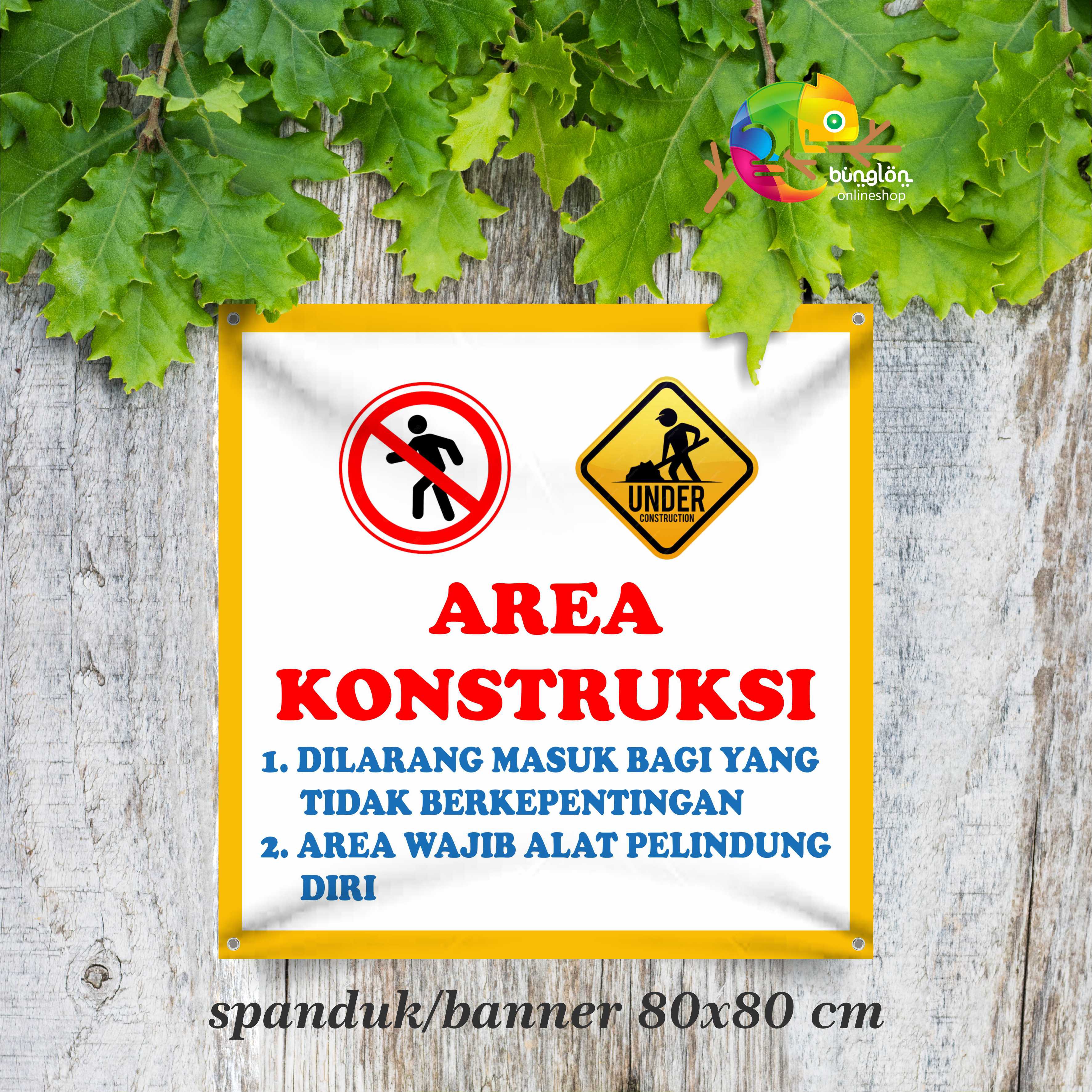 Spanduk Banner Konstruksi, Area Konstruksi | Lazada Indonesia