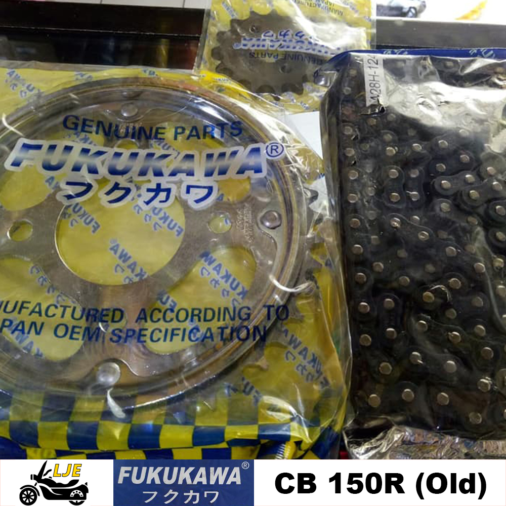 Gearset Honda CB 150R Old Fukukawa 428H-124L - 45T-15T Girset Depan ...