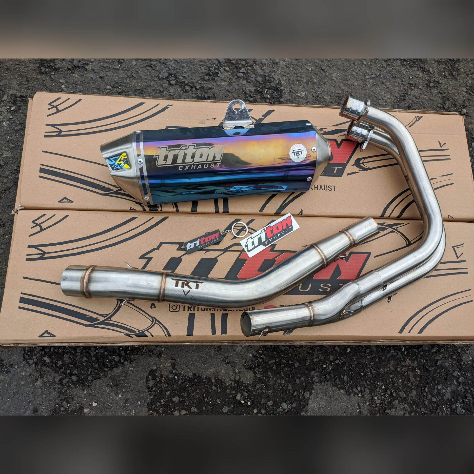 Knalpot Ninja 250 FI, Cbr 250 rr, R25, Triton Exhaust Original ...