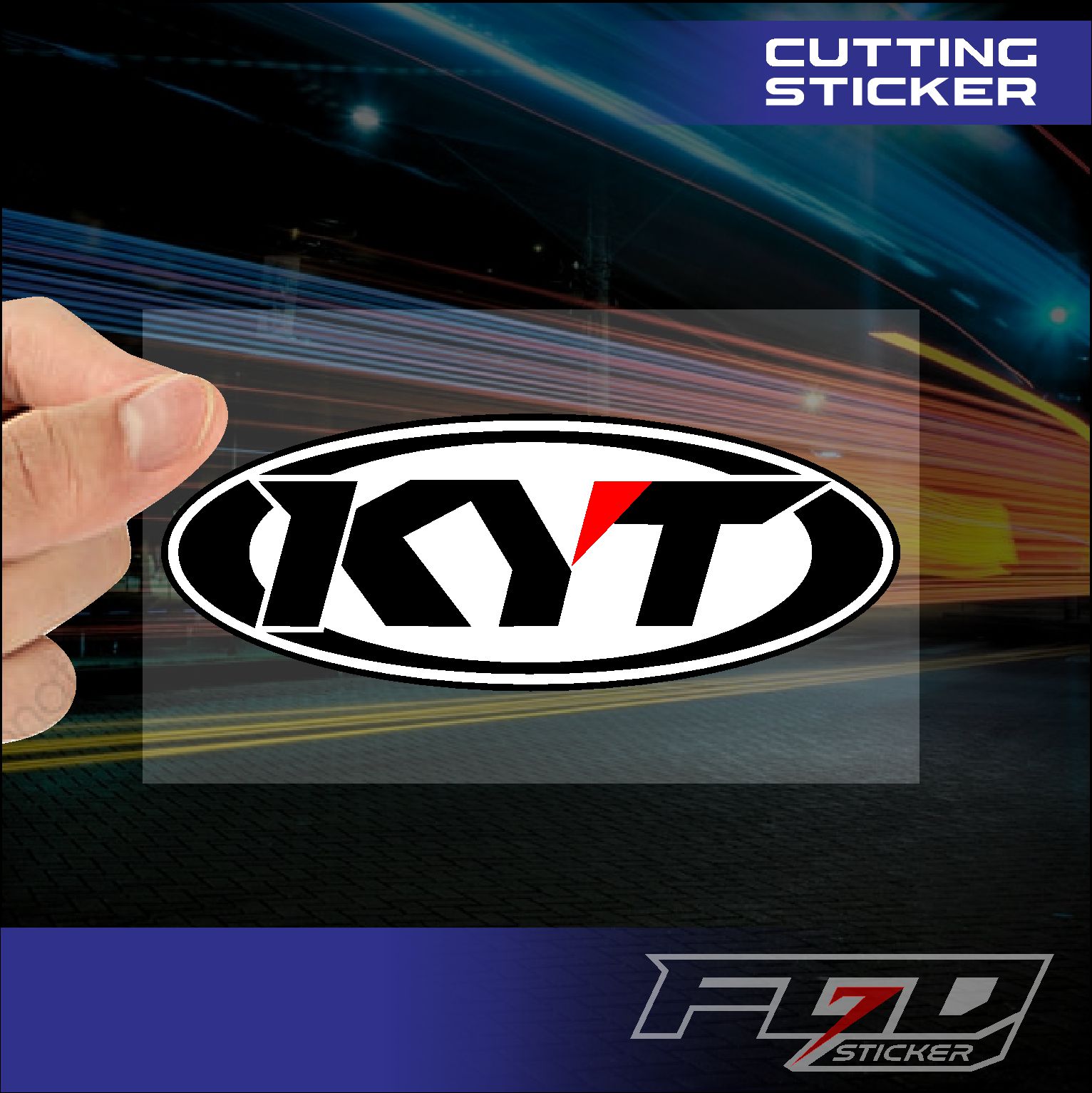 Cutting Stiker Logo KYT Helm | Lazada Indonesia