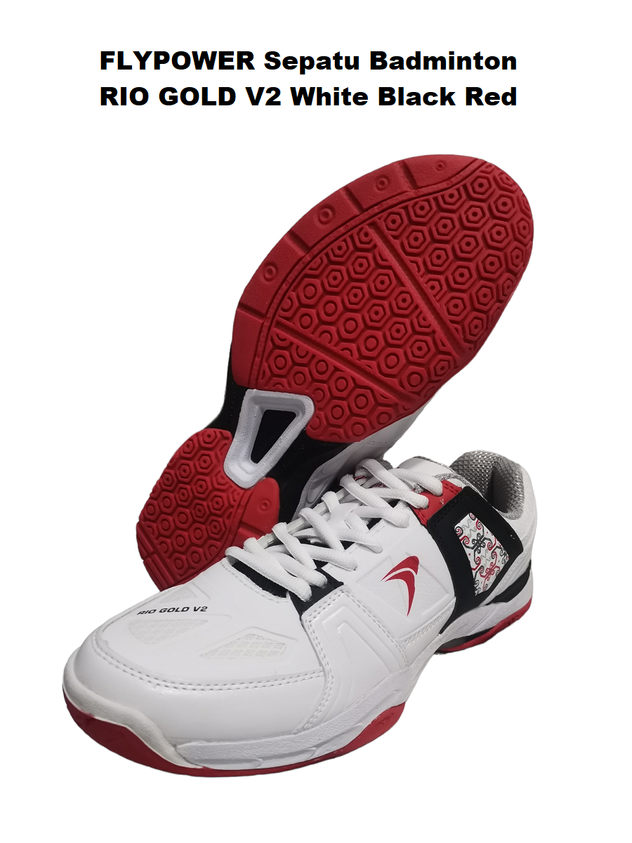 FLYPOWER Rio Gold V2 Sepatu Bulutangkis / Badminton Shoes | Lazada ...