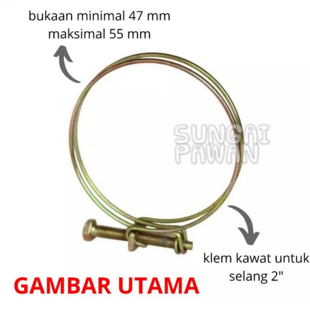 Wire clamp penjepit 2 inchi - klem kawat selang 2 inchi alat penjepit ...