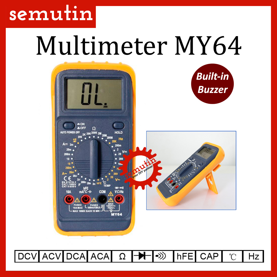 Multimeter Digital Buzzer MY64 / Avometer / Multitester / Multi Tester ...