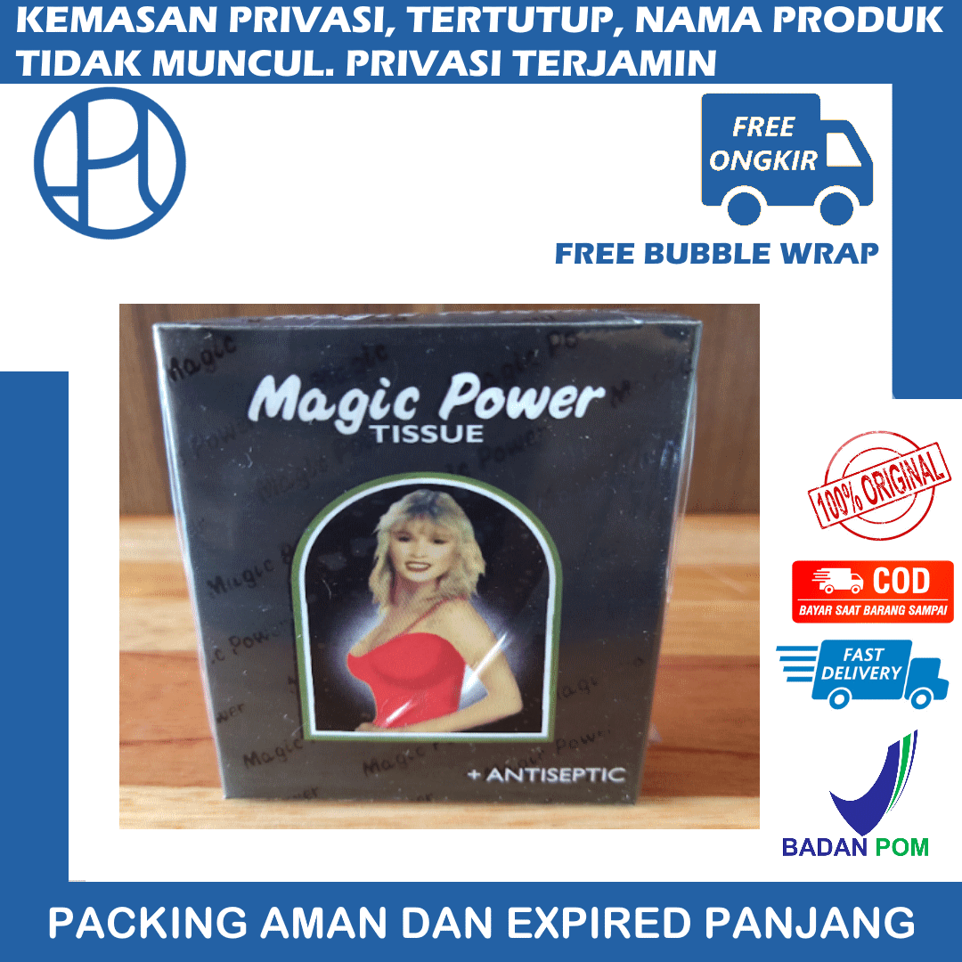 MAGIC POWER TISSUE ISI 6 SACHET-KEMASAN PRIVASI TISU MAGIC KUAT ...
