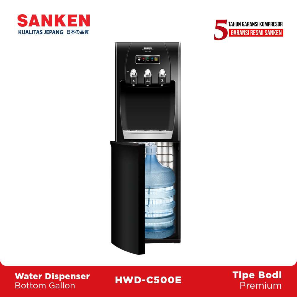 SANKEN Dispenser Galon Bawah Premium HWD-C500 E | Lazada Indonesia