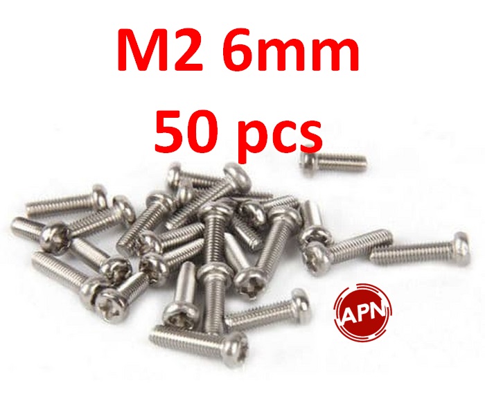 baut 2mm / baut M2 /screw / skrup M2 panjang 6mm | Lazada Indonesia