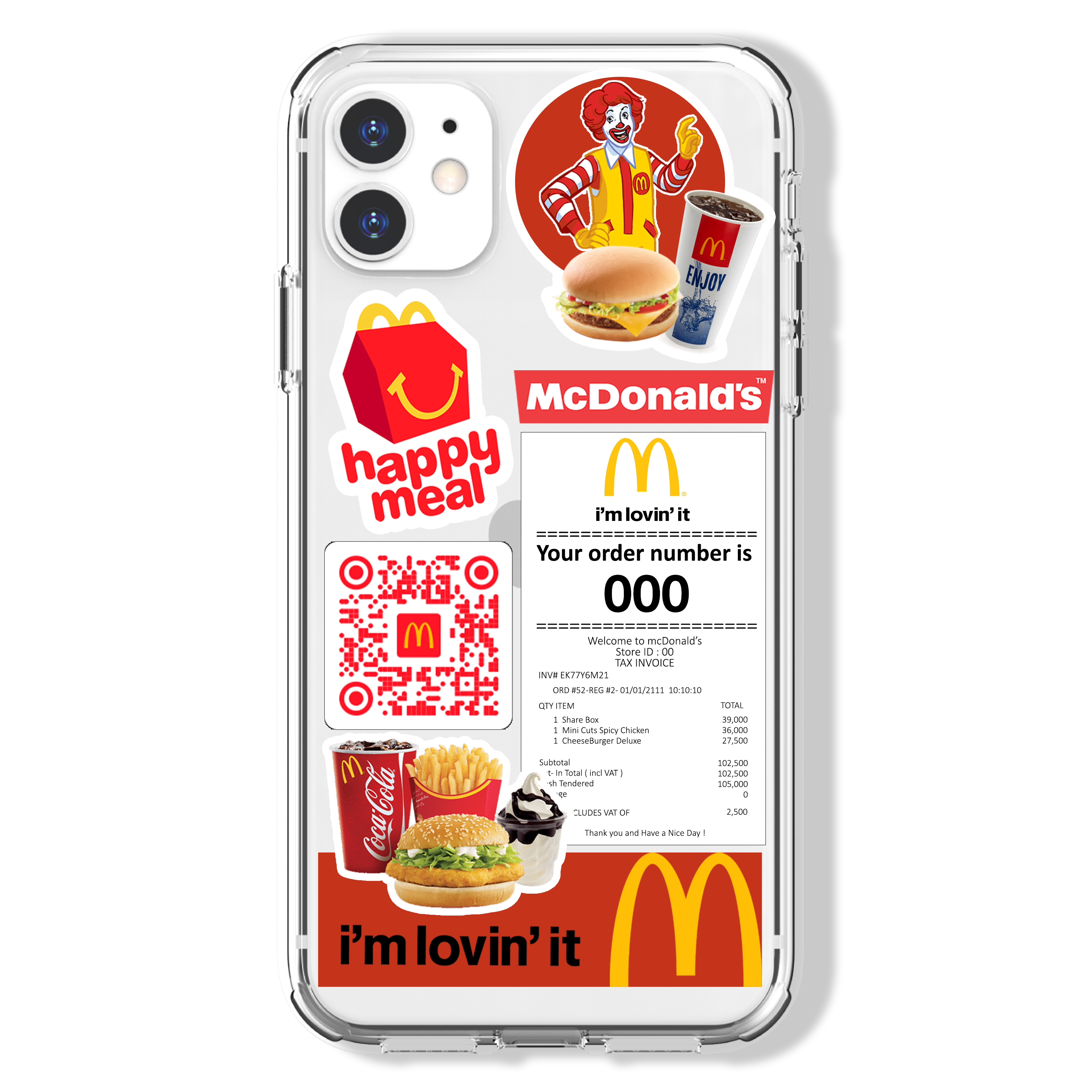 Sticker Aesthetic Stiker Tumblr Handphone Series McDonald's (MCD) Isi 7 ...