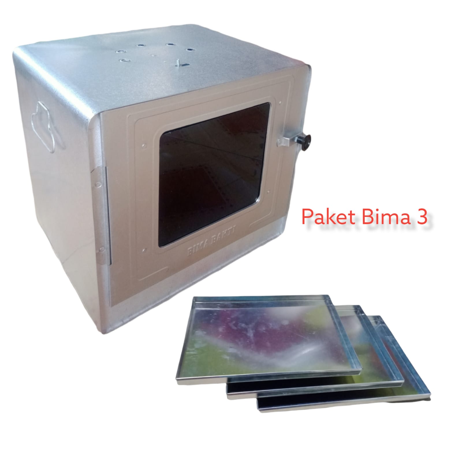 Oven Bima Plus Loyang dan Cetakan Kue / Oven Kompor - Alat Panggangan ...
