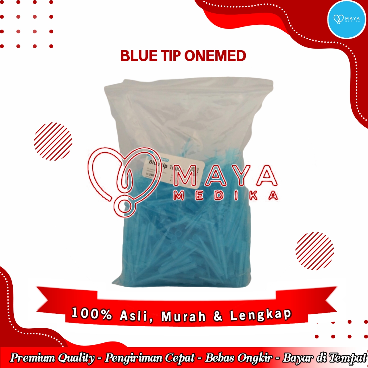 Blue Tips 1000ul isi 500 pcs Onemed | Lazada Indonesia
