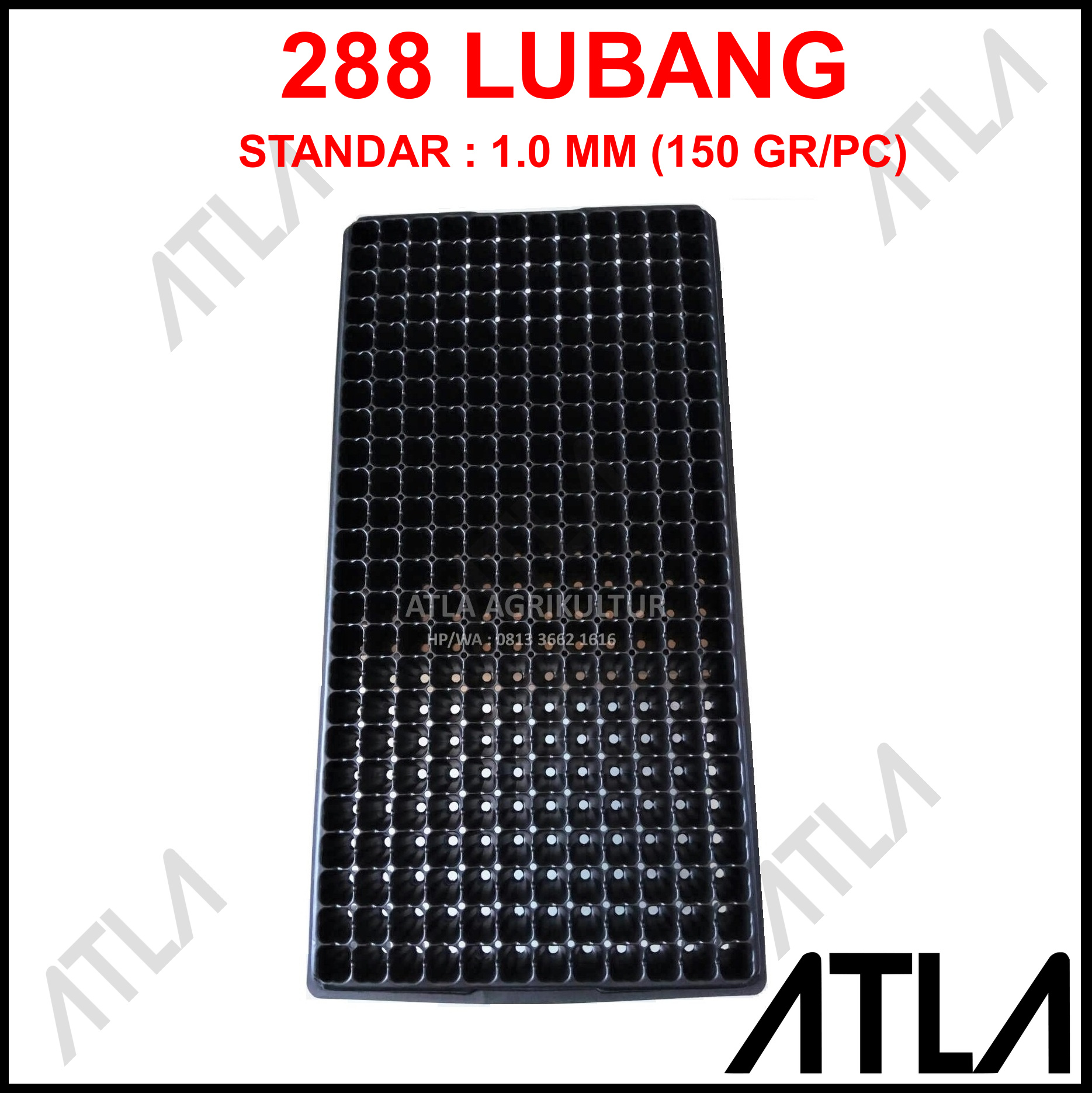 Tray Semai 288 Lubang Traypot Pot Bibit Tray Hidroponik 12x24 KT008 ...