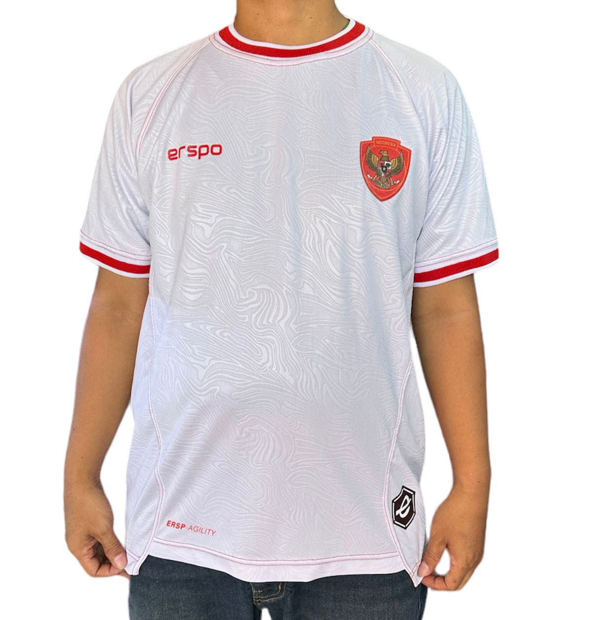 Jersey Timnas Indonesia 2024 ERSPO Terbaru Bahan Brazil Embos Logo ...