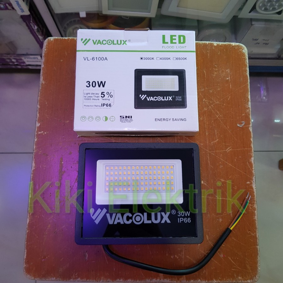 Lampu Sorot LED 30 watt VACOLUX Garansi 1 Tahun / Flood Light 30w ...