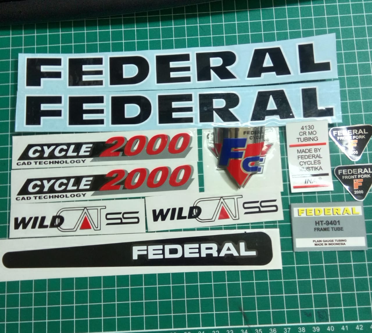 stiker federal wild cat + emblem | Lazada Indonesia