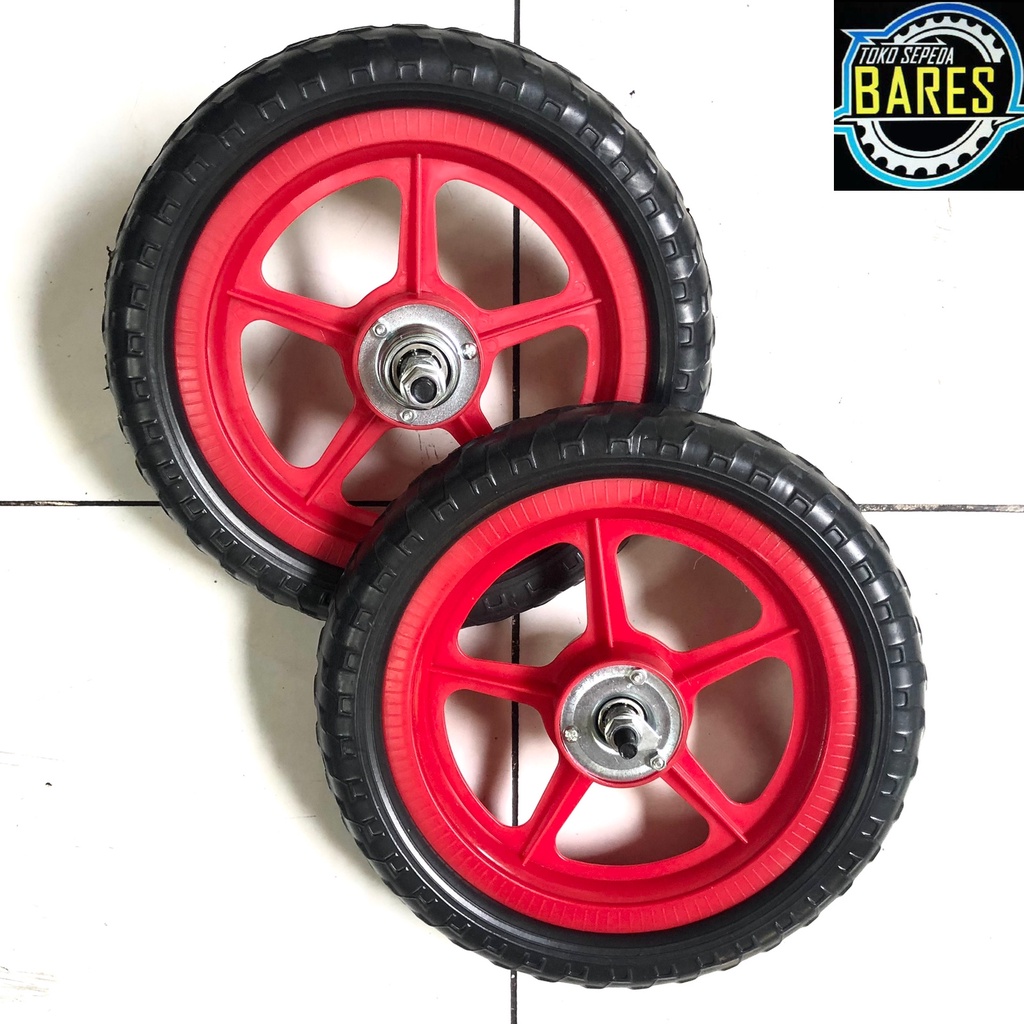 Roda Velg Ban Mati EVA Sepeda Anak BMX / Mini 12 Atlantis AT-PJ-118 ...