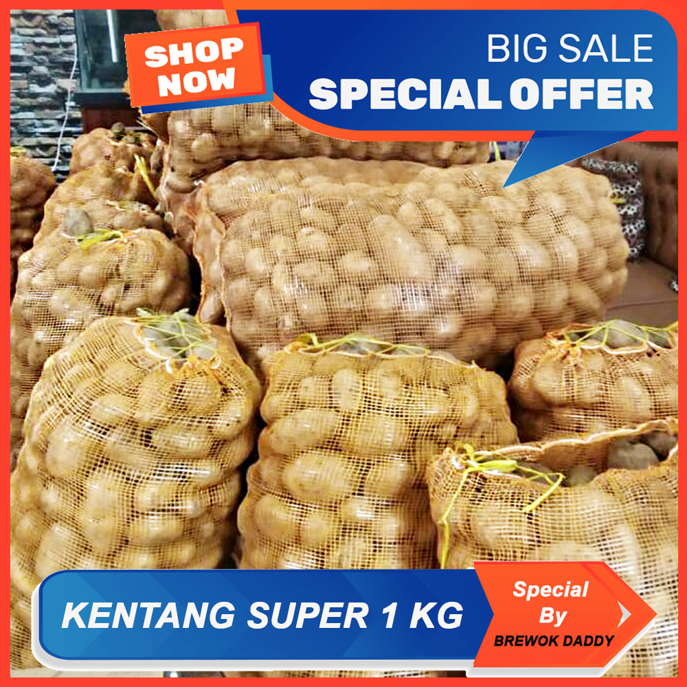 Kentang Mentah Segar Super 1 Kg / Kentang Murah Kiloan Sayuran Segar ...