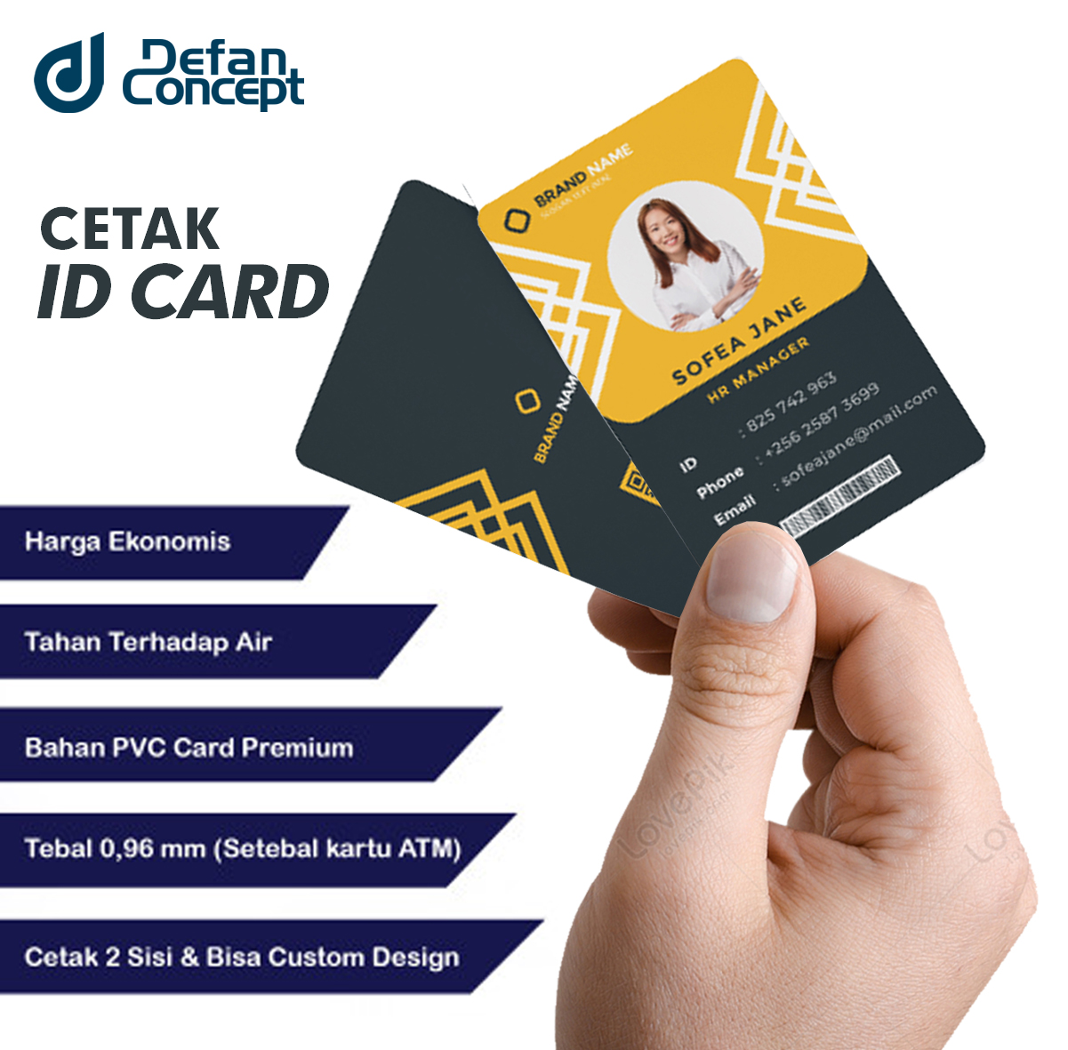 CETAK KARTU ID CARD 2 SISI / KARTU PELAJAR / KARTU PENGENAL | Lazada Indonesia