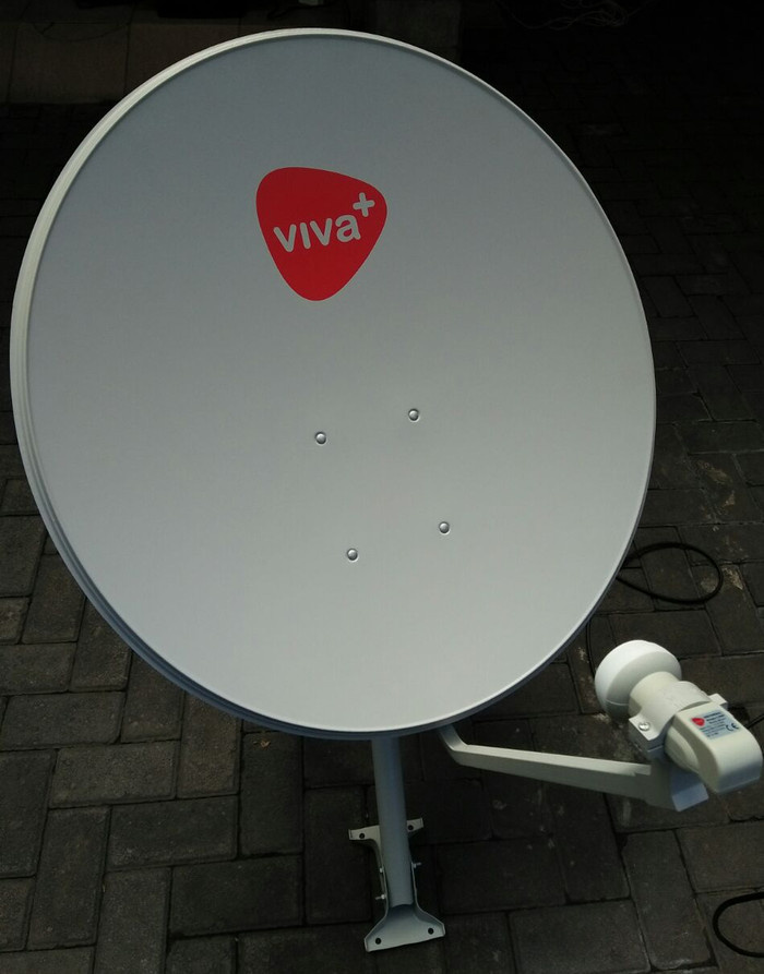 Parabola Mini Viva+ KU Band | Dish solid 80cm 60 cm komplit pasang ...