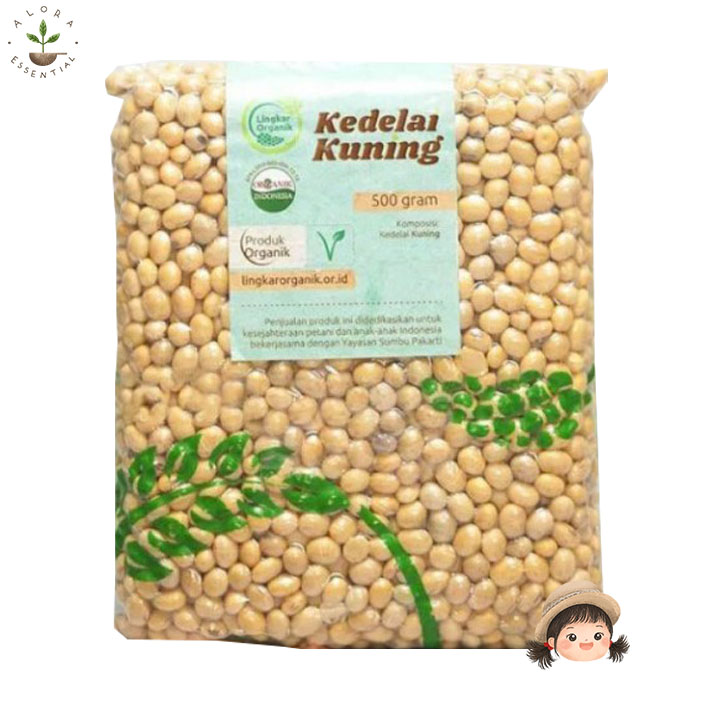Lingkar Organik Kacang Kedelai Kuning 500gr - Kacang Kedelai Organik ...