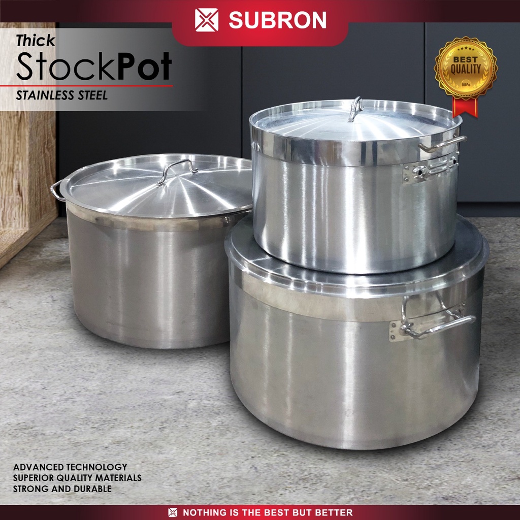 SUBRON Panci Besar Super Tebal Stok Pot 30cm Sup Soup Masak Banyak ...
