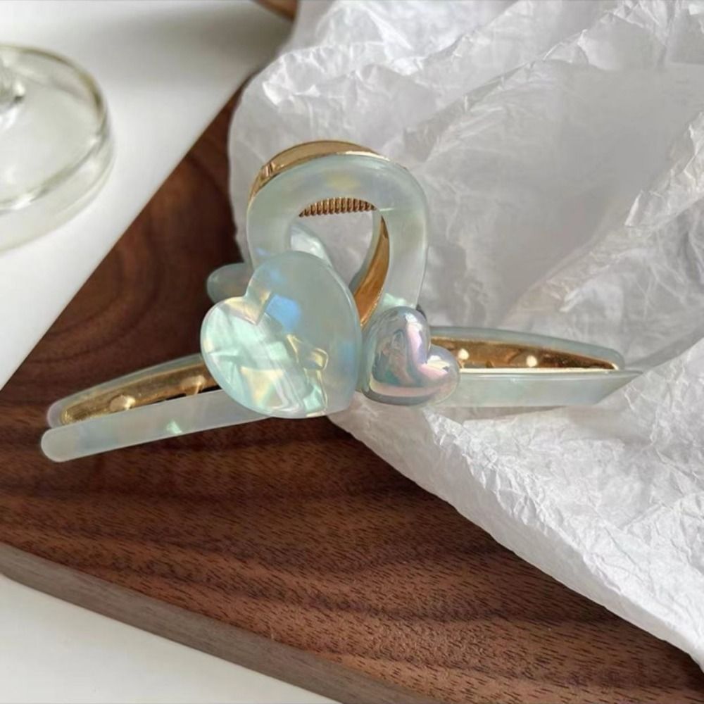 กิ๊ปหนีบผมกรดอะเซติกหัวใจโลหะ FGSDF เครื่องประดับผมเด็กผู้หญิงแฟชั่น ...