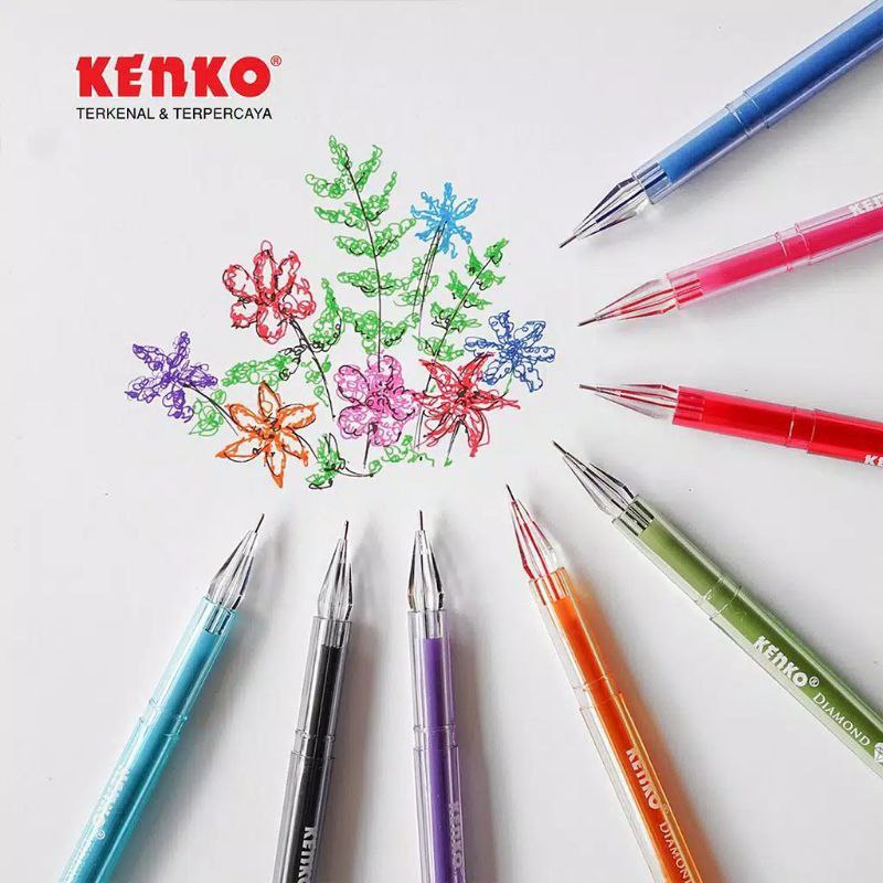 Kenko Diamond Gel Pen DM-100S 8 Pcs/Set | Lazada Indonesia