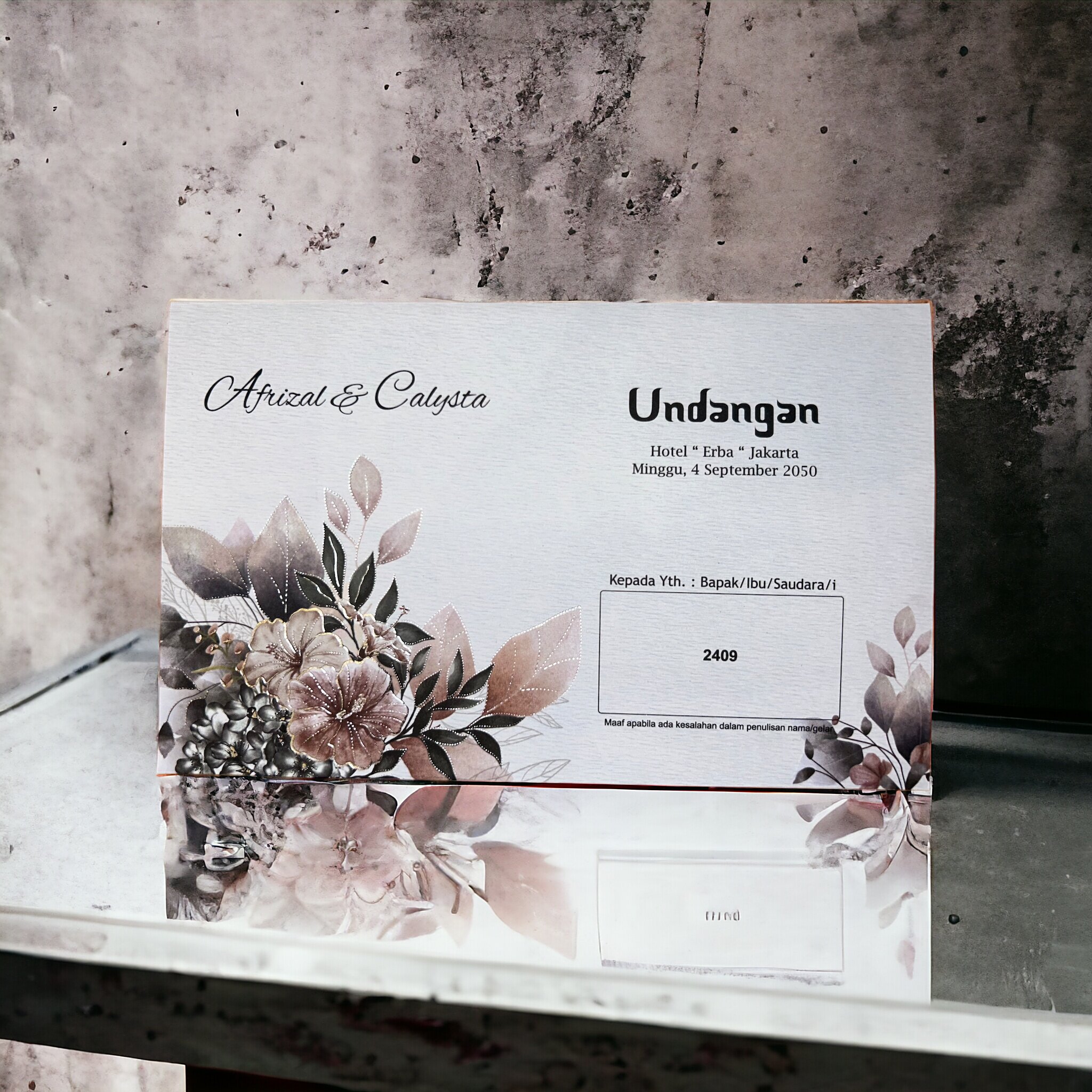 Blangko Undangan Kosong Pernikahan Erba BLANKO UNDANGAN MURAH Simple ...