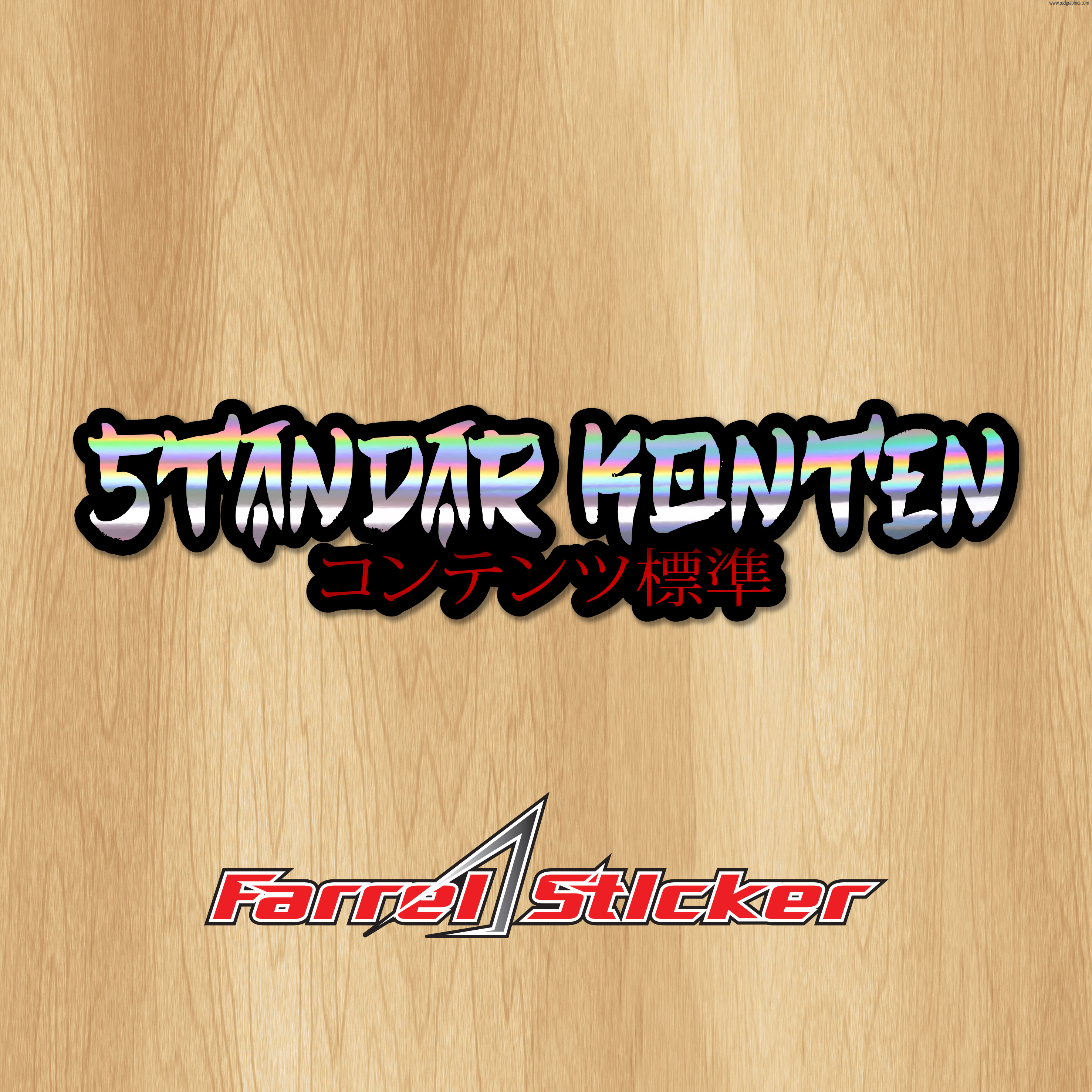 stiker STANDAR Sticker STANDAR KONTEN PRINTCUT | Lazada Indonesia