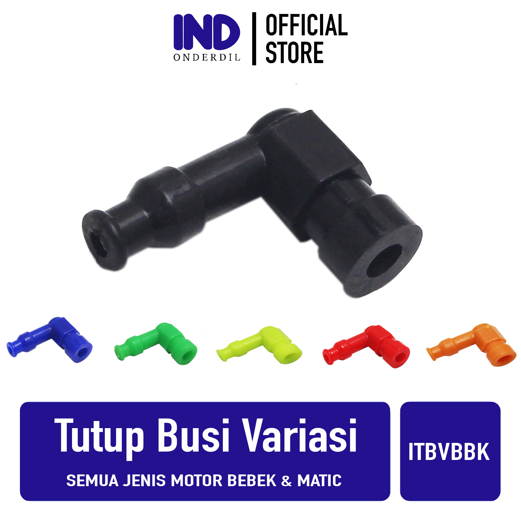 Tutup-Cover-Cop-Cangklong Dop Kepala Busi Karet Variasi Warna Bisa ...