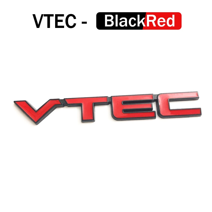 Metal 3D Emblem VTEC Sticker VTEC Stiker Logo Car Letter Auto Fender ...