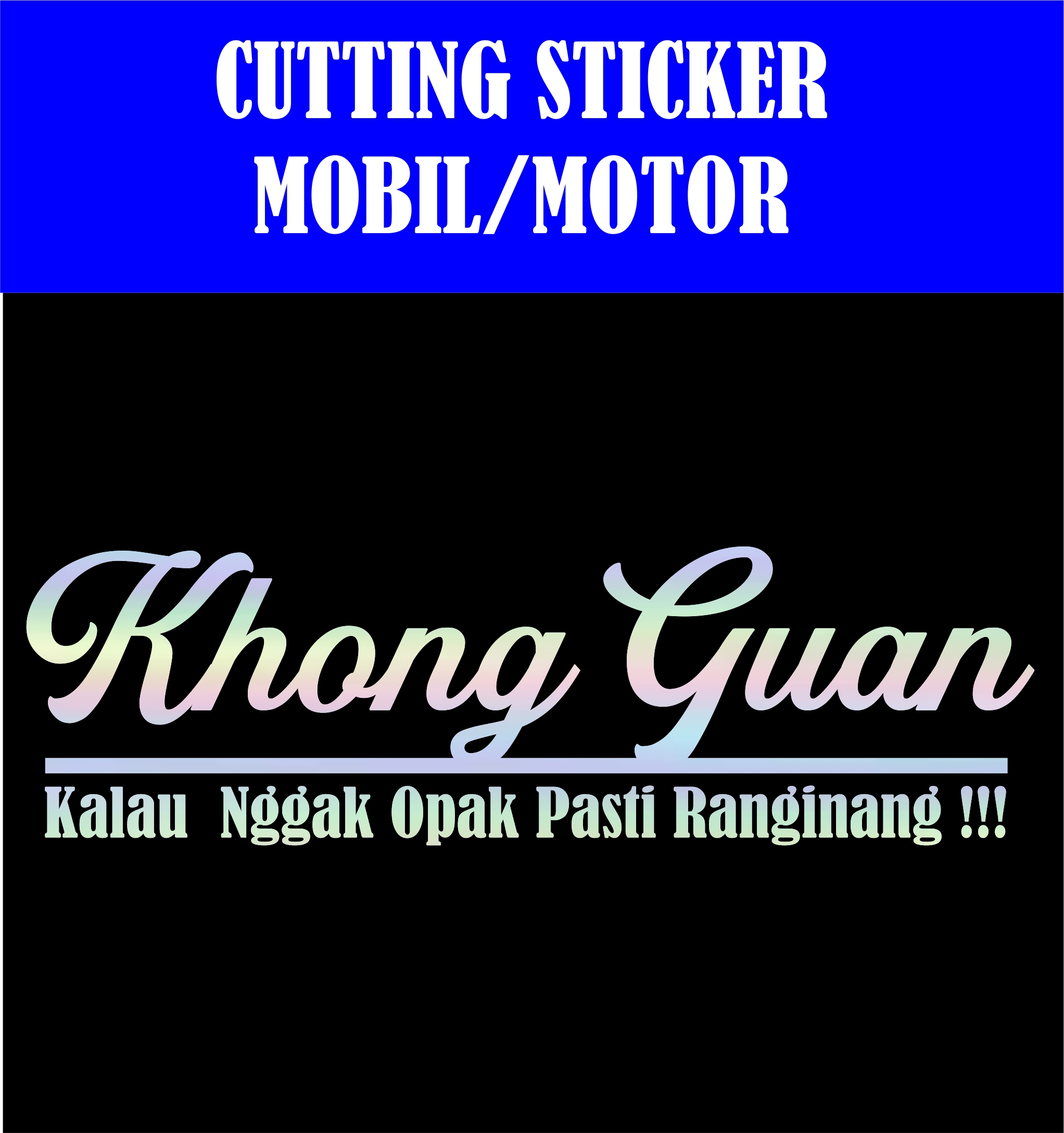 cutting sticker viral, stiker mobil/motor, scoopy, fino aerox,pcx, nmx ...