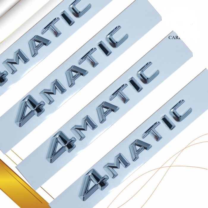 Emblem 3D Logo 4MATIC Tulisan Huruf 4 Matic Mercedes Benz Badge ...