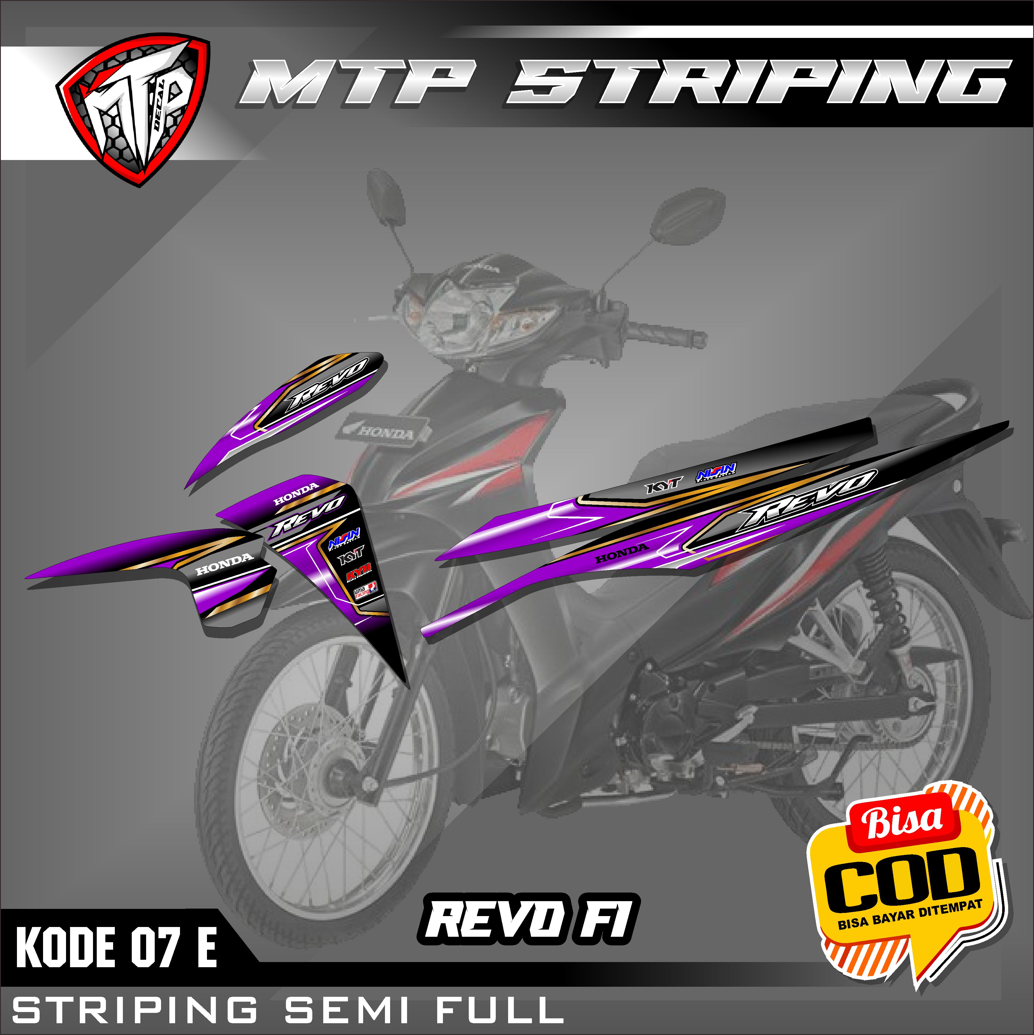 MTP - Sticker Striping Revo Fi New - Stiker Lis Variasi Revo injeksi ...