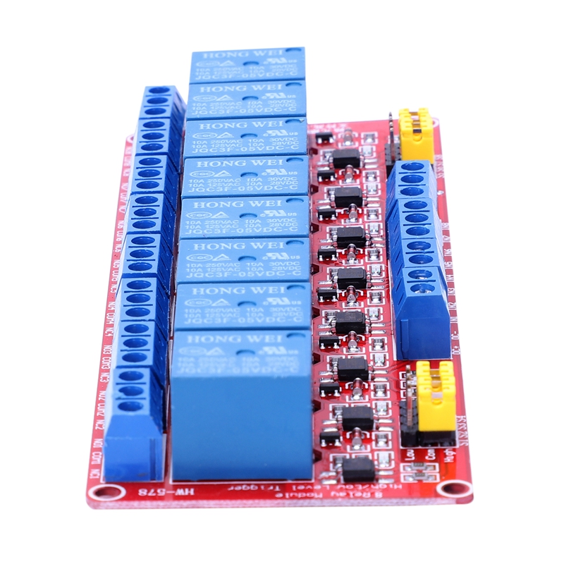 8-Channel 8-CH Relay Module DC 5V with Optocoupler isolation H/L high ...