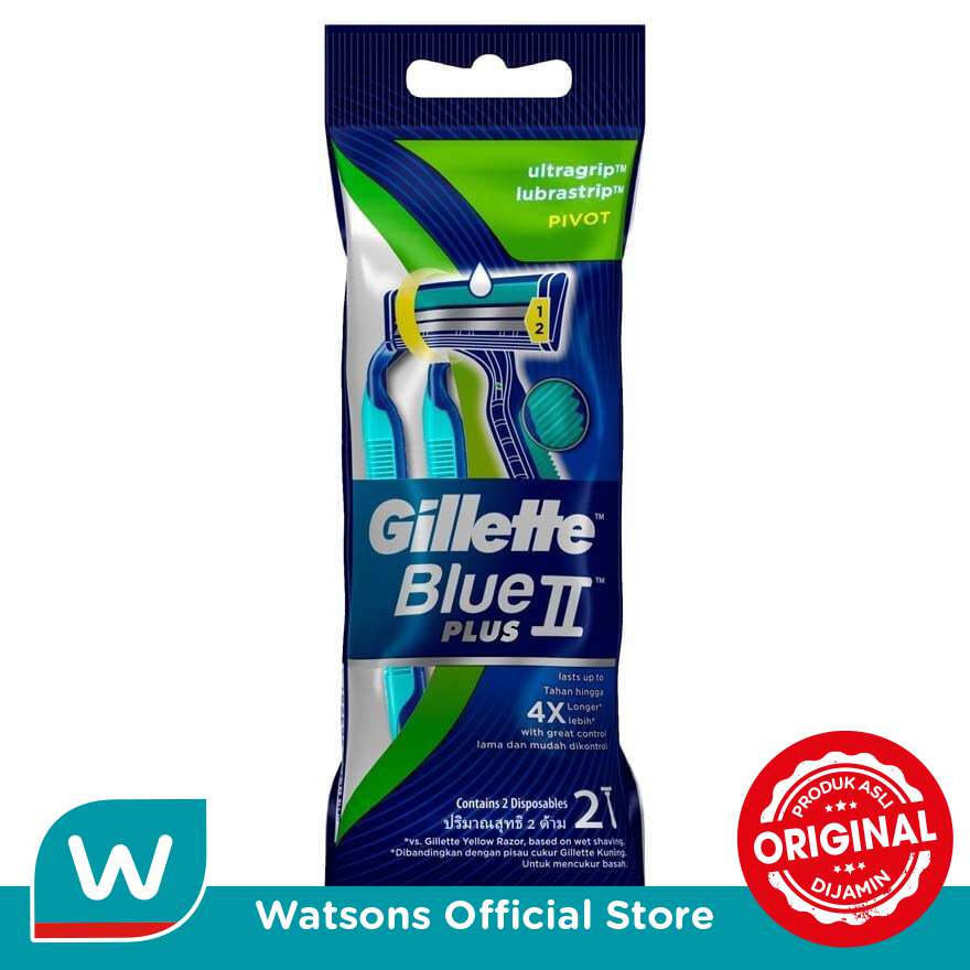 GILLETTE Blue II Ultragrip Pivot 2+1s | Lazada Indonesia