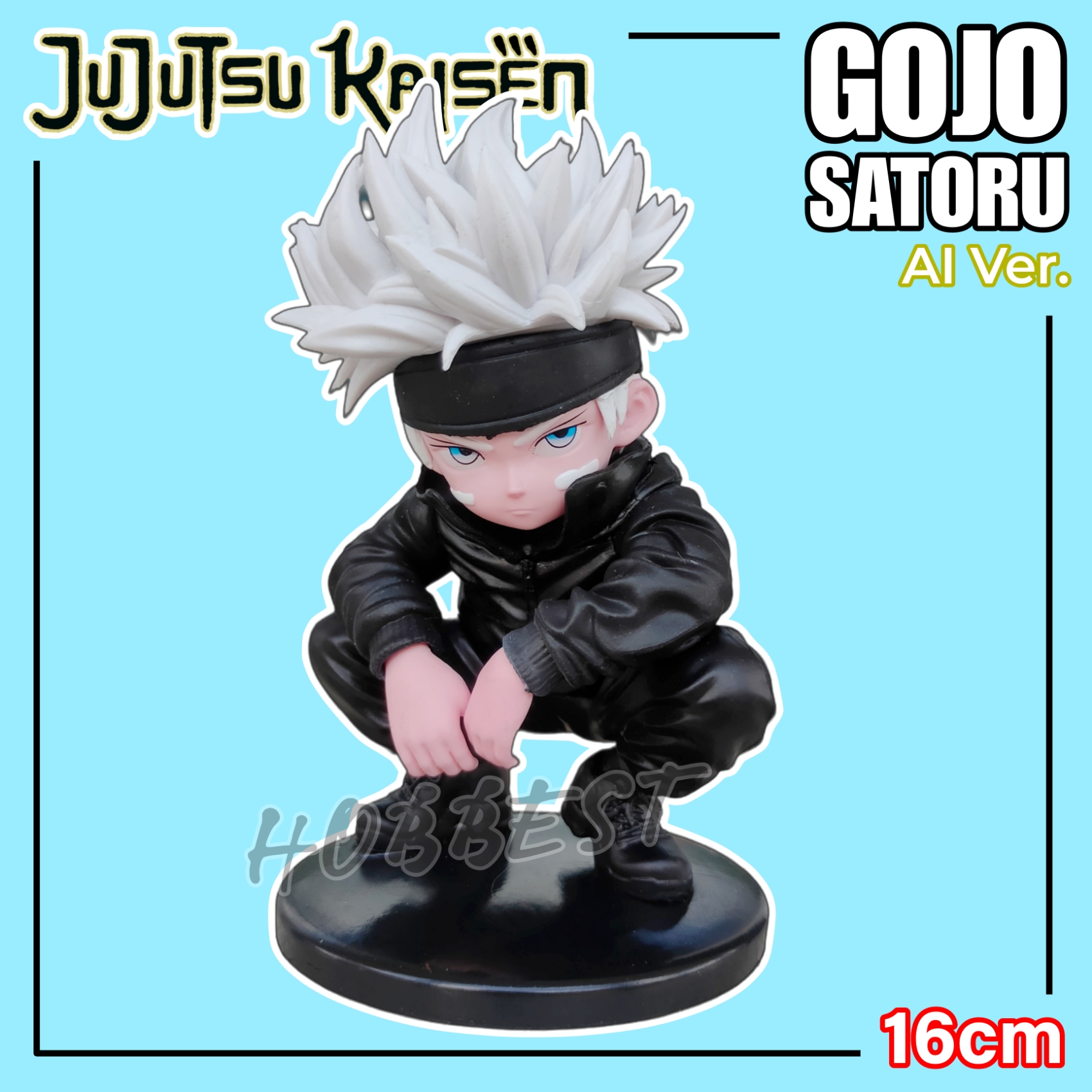 Action Figure JUJUTSU KAISEN : GOJO SATORU AI Ver. Miniatur Pajangan ...