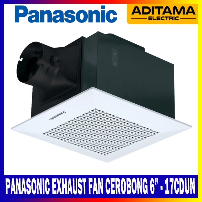 PANASONIC CEILING EXHAUST FAN SIROCCO CEROBONG 6inch FV-17CDUN 17-CDUN ...