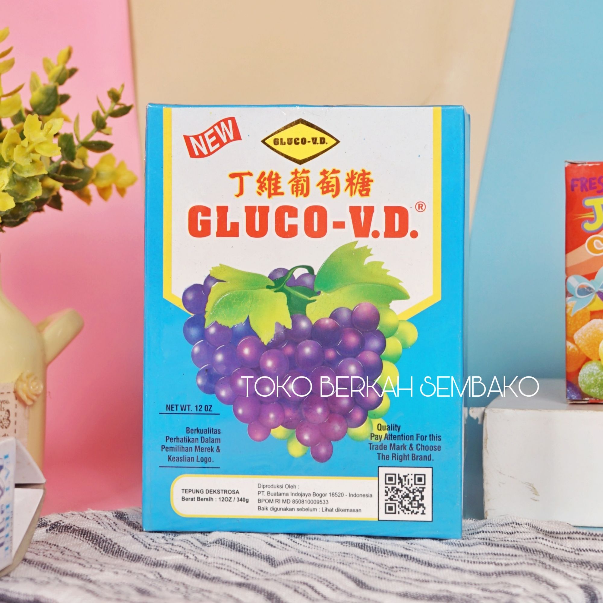 Glukosa Gluco VD Glucose D 340gr / Gula Anggur Penambah Energi | Lazada ...