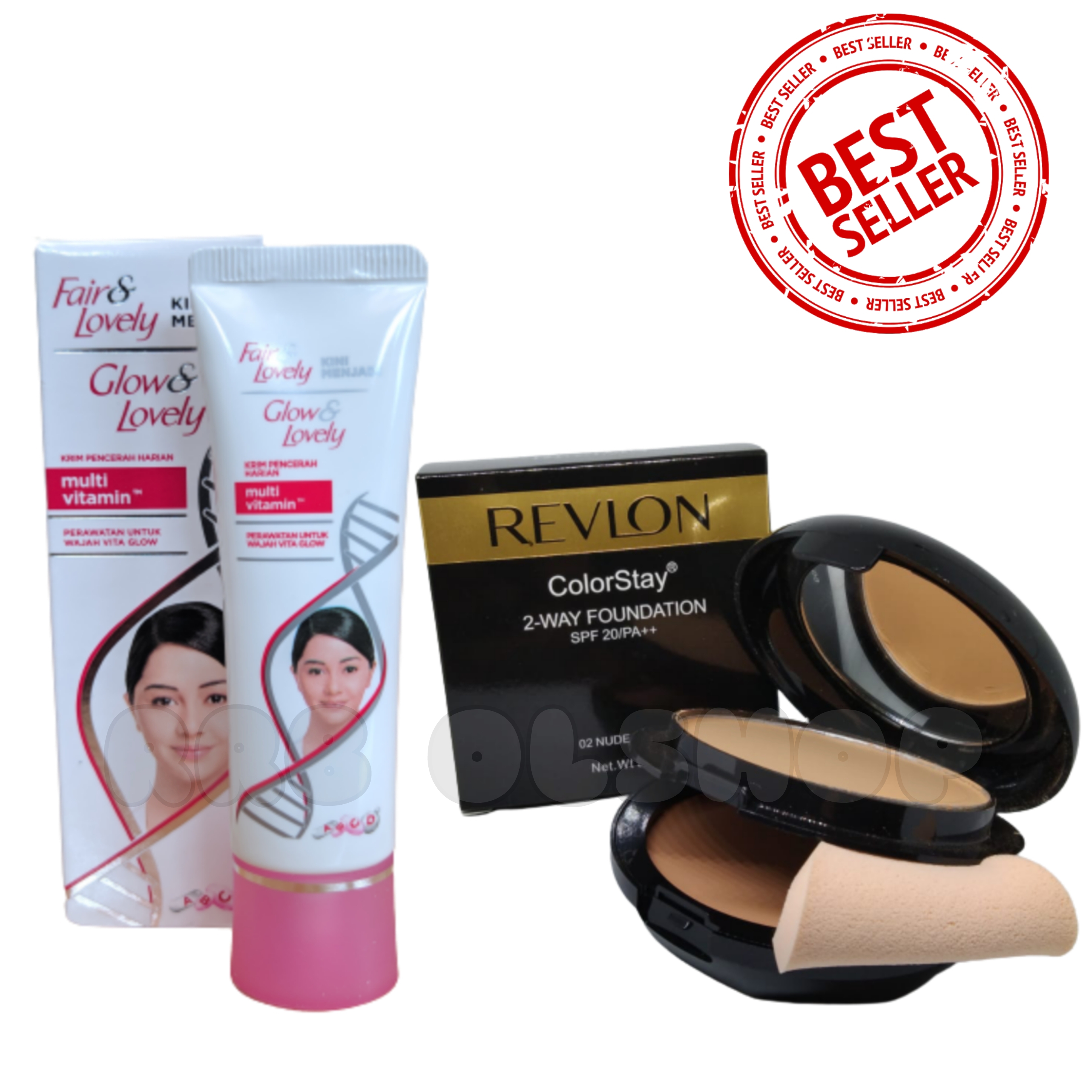 Paket BEDAK REVLON Colorstay 2 - Way Foundation Powder -SPF 20 / PA ...