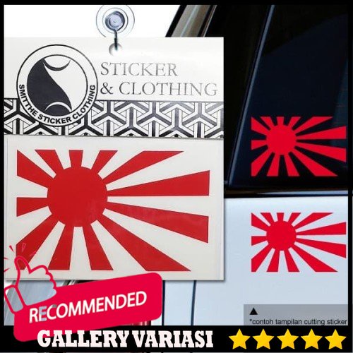 Stiker Nippon Rising Sun Logo Japan JDM Cutting Sticker Mobil Motor ...